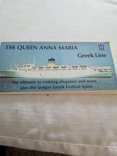 Greek Line Deck Plans Olympia And Queen Anna Maria | eBay Australia