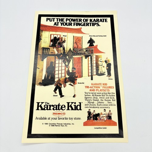 The Karate Kid Figures 1986 Remco Vtg Toy Store Promo Print Ad/Poster ...