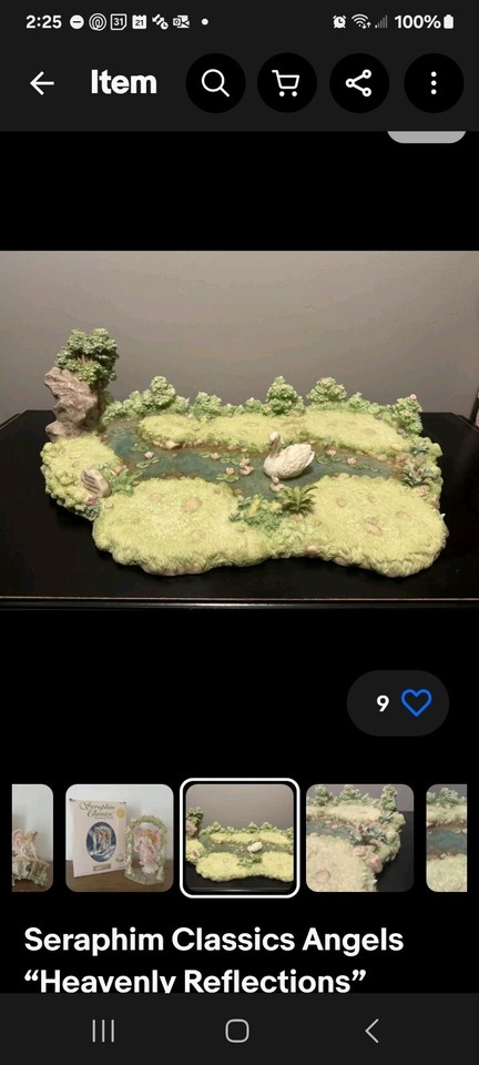 Seraphim Classics Angels “Heavenly Reflections” Display Pond #81476 ...