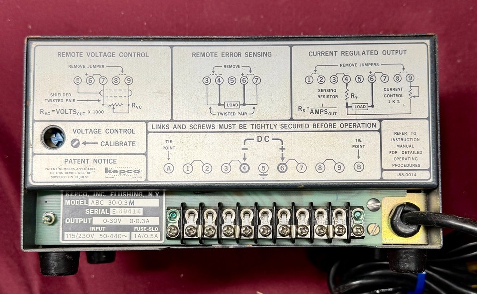 Kepco ABC 30-3 Power Supply - Working | eBay