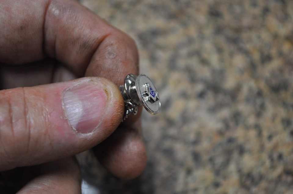 Vintage Freemason Emblem Tie / Tac Clip , Masonic , SilverTone | eBay