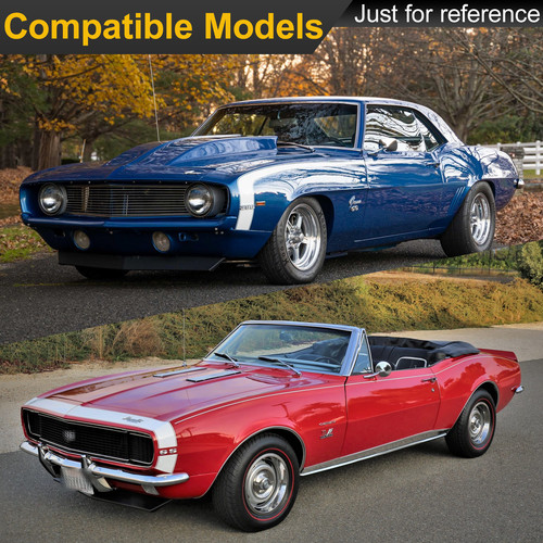 Fit 67-69 Chevy Camaro Pontiac Firebird Big Block 4-Row Radiator Shroud ...