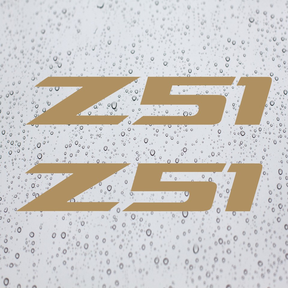 Set of 2 (2014-2019) C7 Z51 Vinyl Decal Sticker for Corvette Stingray ...