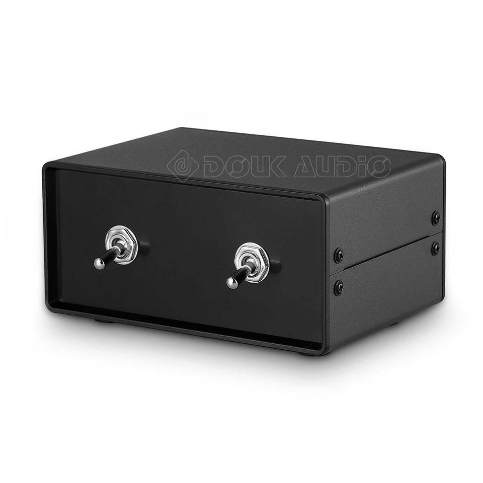Passive 2-IN-2-OUT Power Amplifier / Speaker Switch Box A/B Selector ...