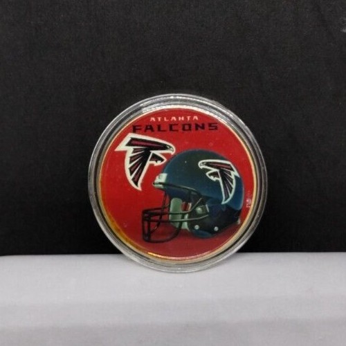 Official NFL Colored Challenge Token (Falcons)...Heavy Duty w/Nice ...