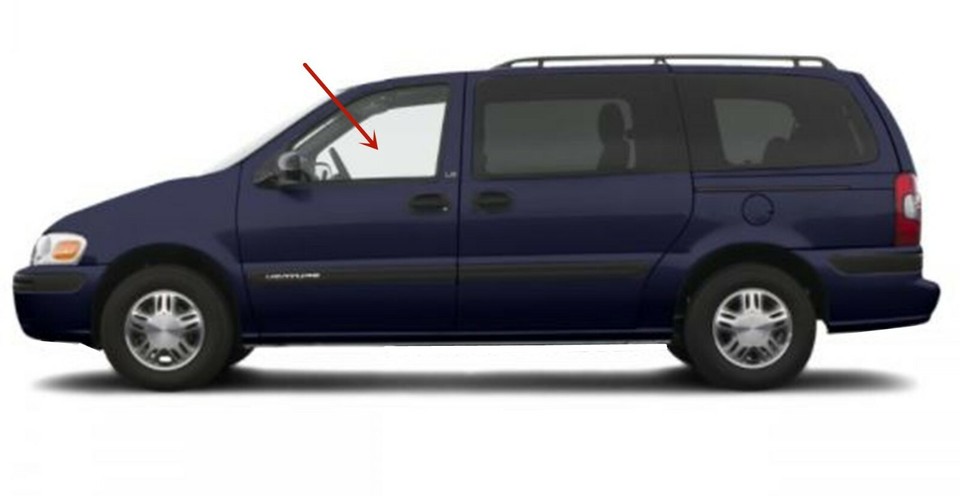 Fits 1997-2005 Chevrolet Venture Van Driver Side Left Front Door Window ...