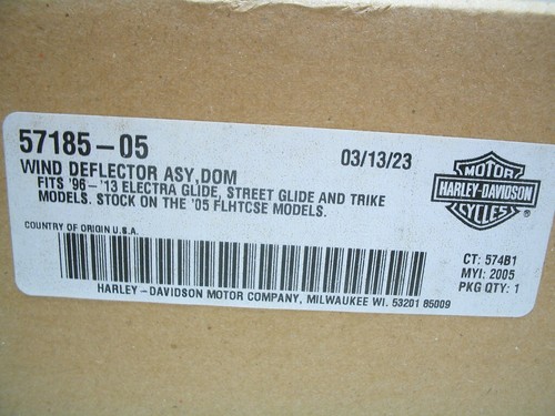 Batwing Fairing Wind Deflector Medium Profile 7" Dark Smoke 57185-05 Harley | eBay