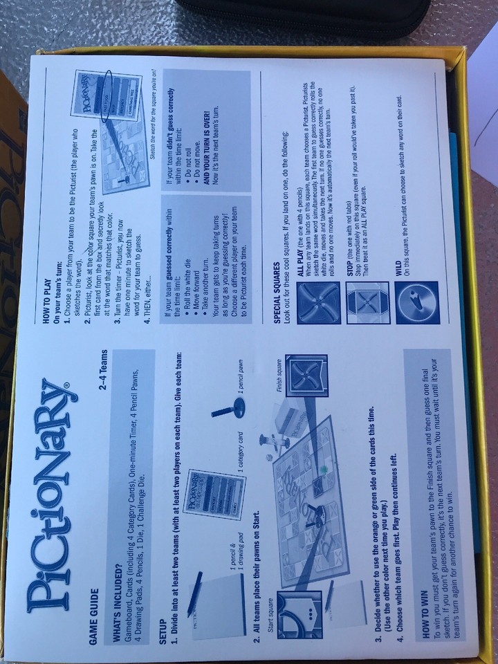 Pictionary The Game Of Quick Draw Quick Sketches and Crazy Guesses. LNC ...