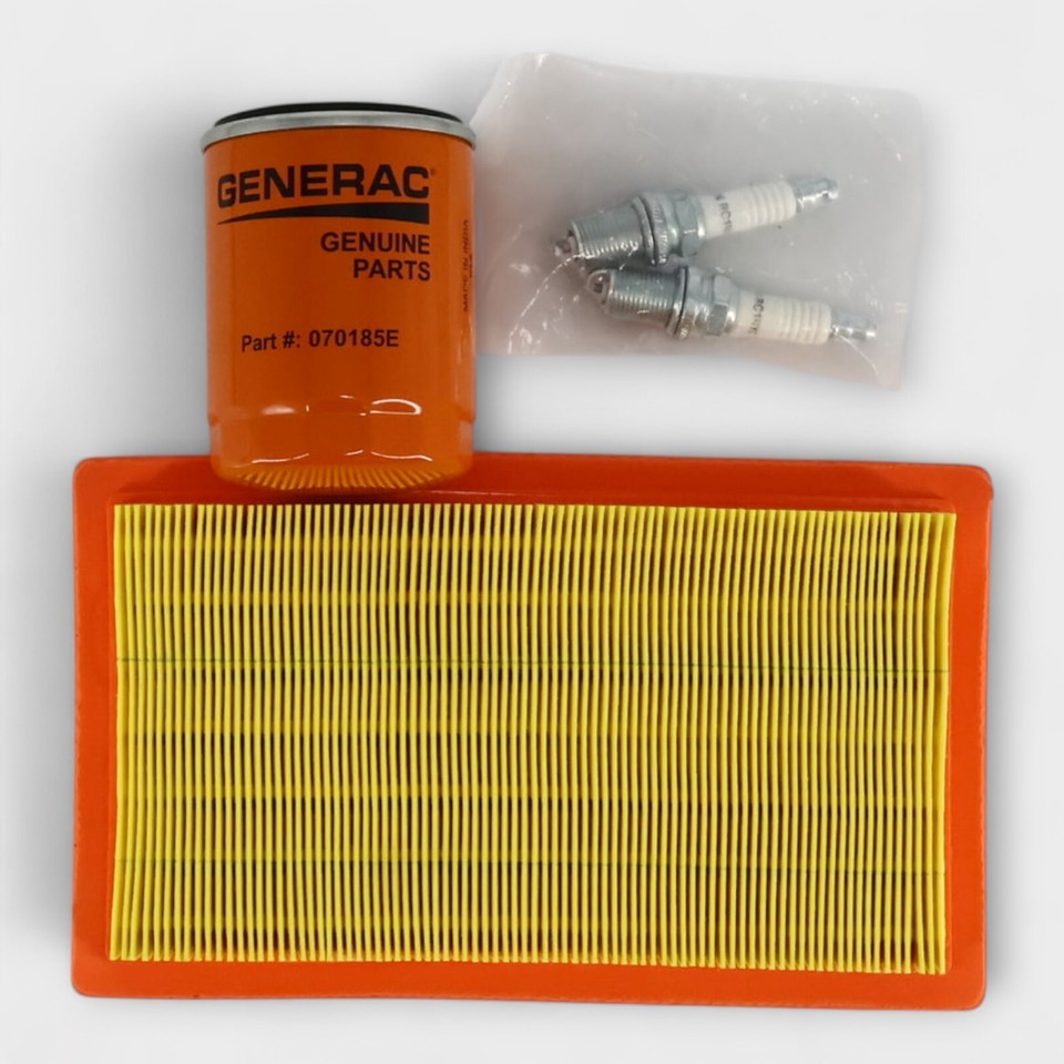 Generac Generator Maintenance Kit with 2 Proprietary 5W-20 Synthetic ...