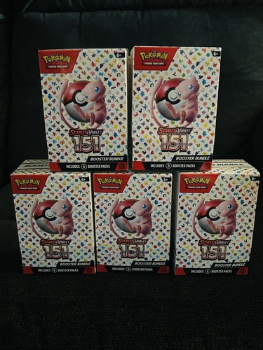 Pokemon 151 Booster Bundle Lot Of 5 New Sealed English | eBay