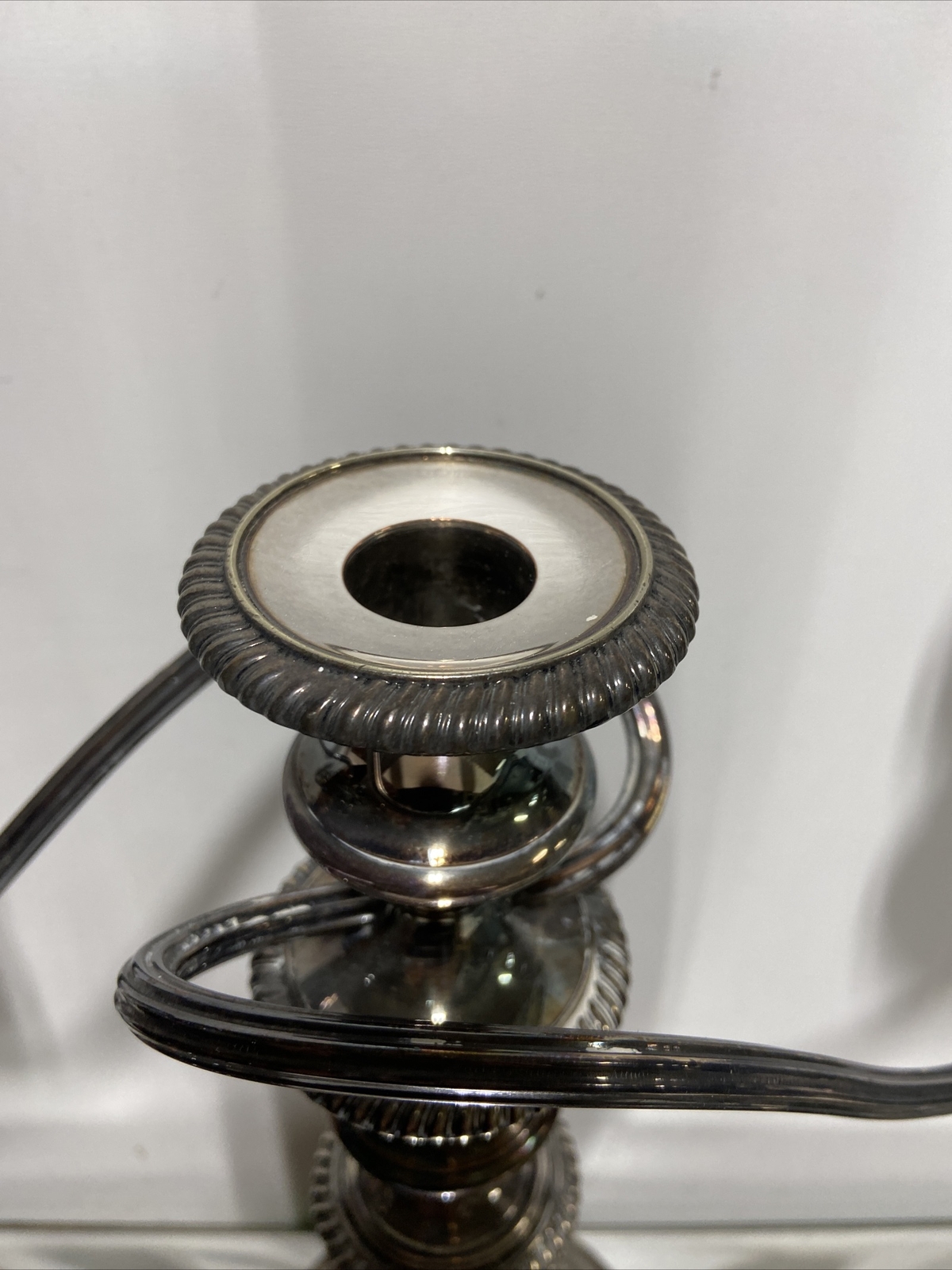 Pair of VTG. Birks Regency Silver Plate Tall Three-lite Flame ...