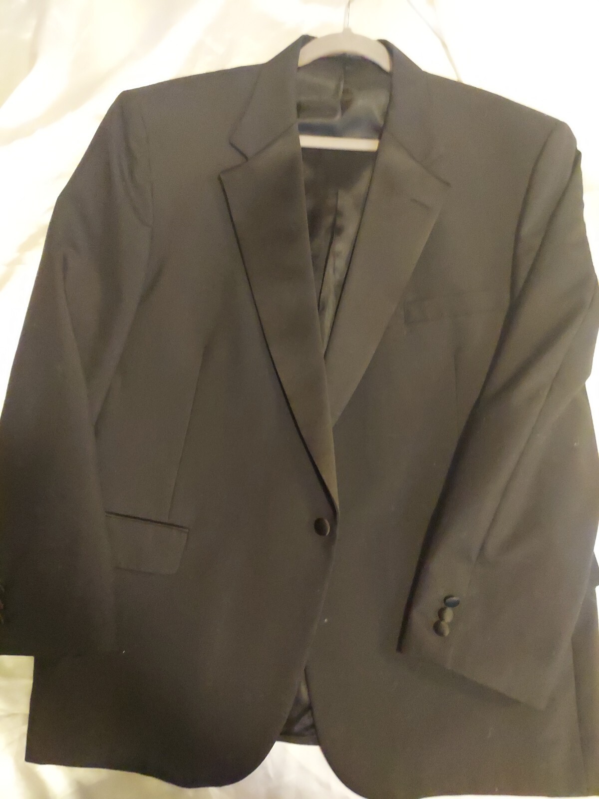Botany 500 Vintage Black One Button Tuxedo Jacket - Gem