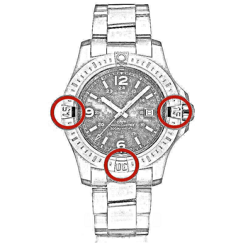 Watch Bezel Scale Plate Rider Tab for Breitling Colt Chronograph ...