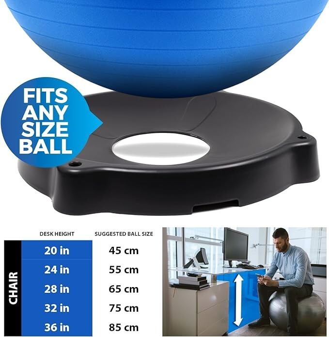 URBNFit Exercise Ball Chair Stand Base for Yoga balance balls | eBay