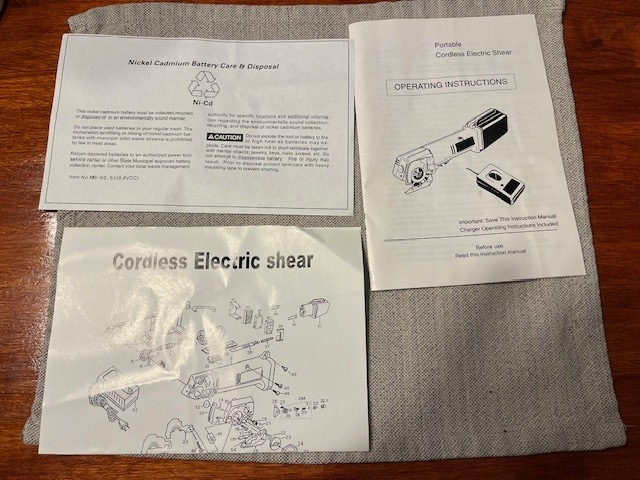 Portable Cordless Electric Rotary Shear. Model EC-360 | eBay