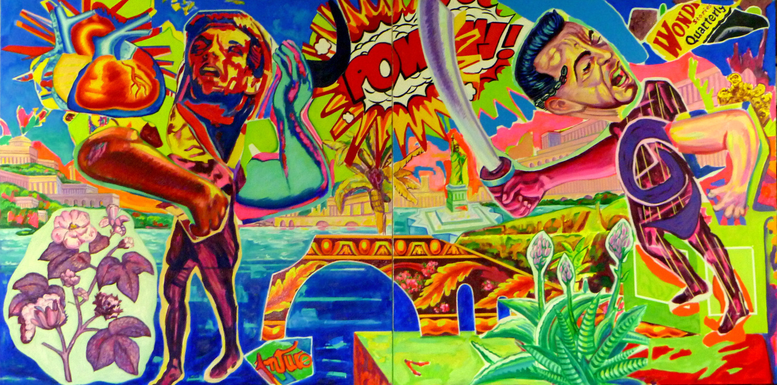 Vibrant original Ultra Pop oil painting by Mark Hugunin | eBay