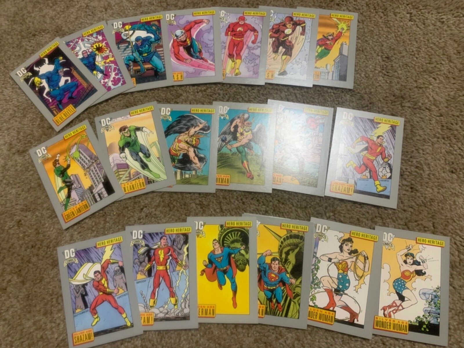 1991 Impel DC Comics Cosmic Trading Cards COMPLETE BASE SET, #1-180 ...