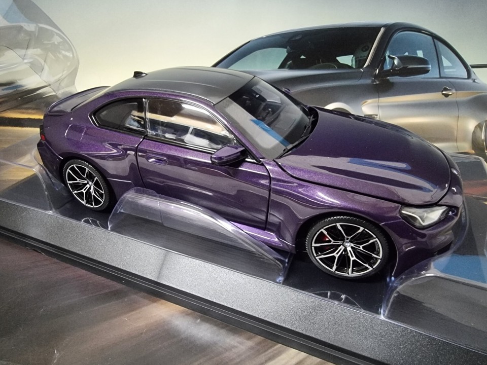 NEW MINICHAMPS MINIATURE BMW M2 COUPE G87 TWILIGHT PURPLE 1:18 SCALE ...