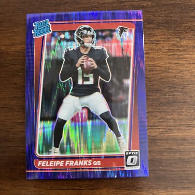 2021 Donruss Optic Felipe Franks Rated Rookie Purple Shock Prizm RC ...