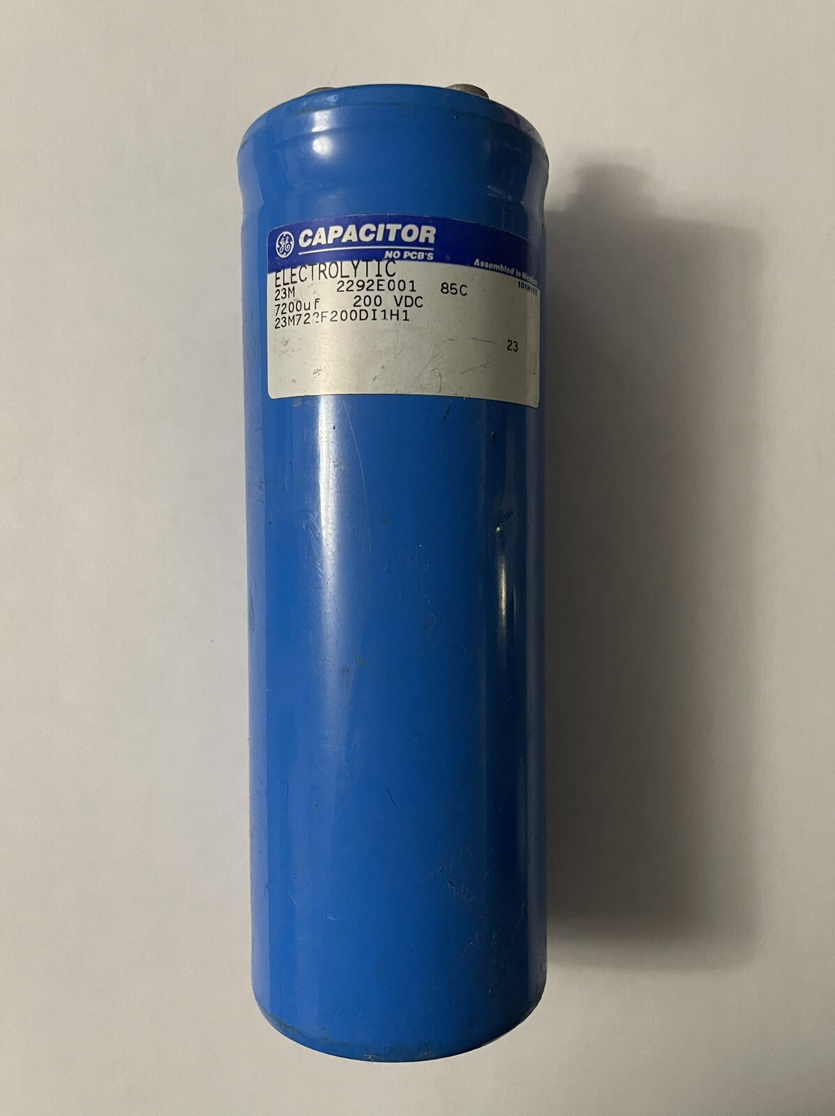 GENERAL ELECTRIC ELECTROLYTIC 23M 2292E001 85C 720uf 200 VDC Capacitor ...