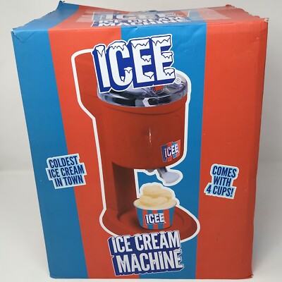 NEW Icee Ice Cream Machine Soft Serve Maker With 3 Cups BMI Dave ...