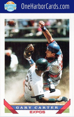 1993 Topps Montreal Expos Baseball Card #205 Gary Carter | eBay