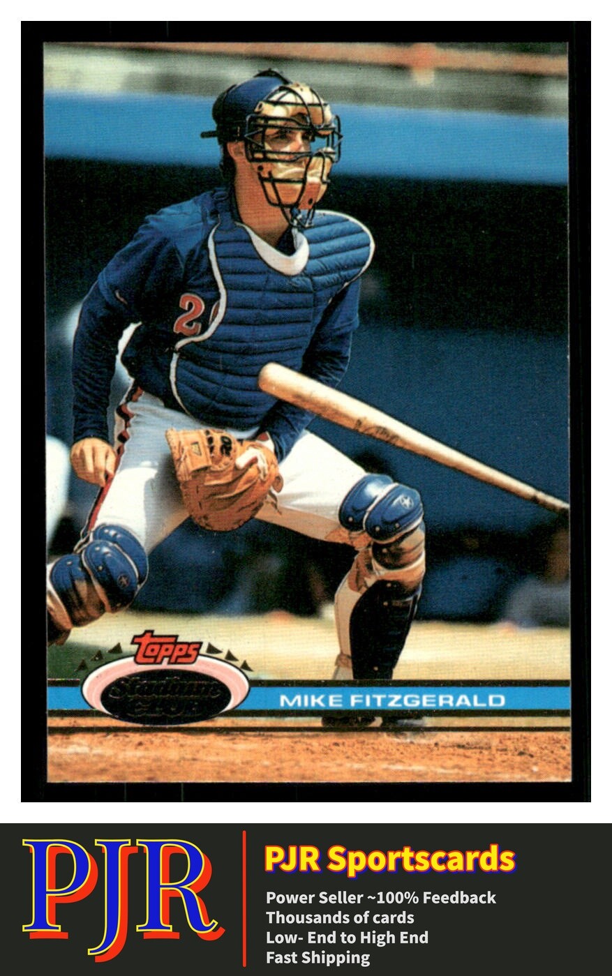 1991 Stadium Club #128 Mike Fitzgerald Montreal Expos Extra 35% Off 4 ...