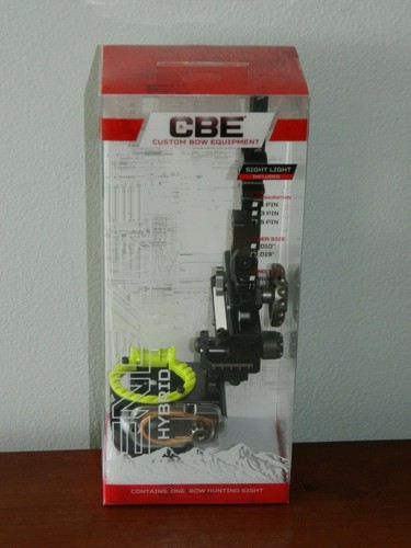 New CBE Engage Hybrid 5 Pin Adjustable Bow Sight- LEFT Handed, .019 Pin ...