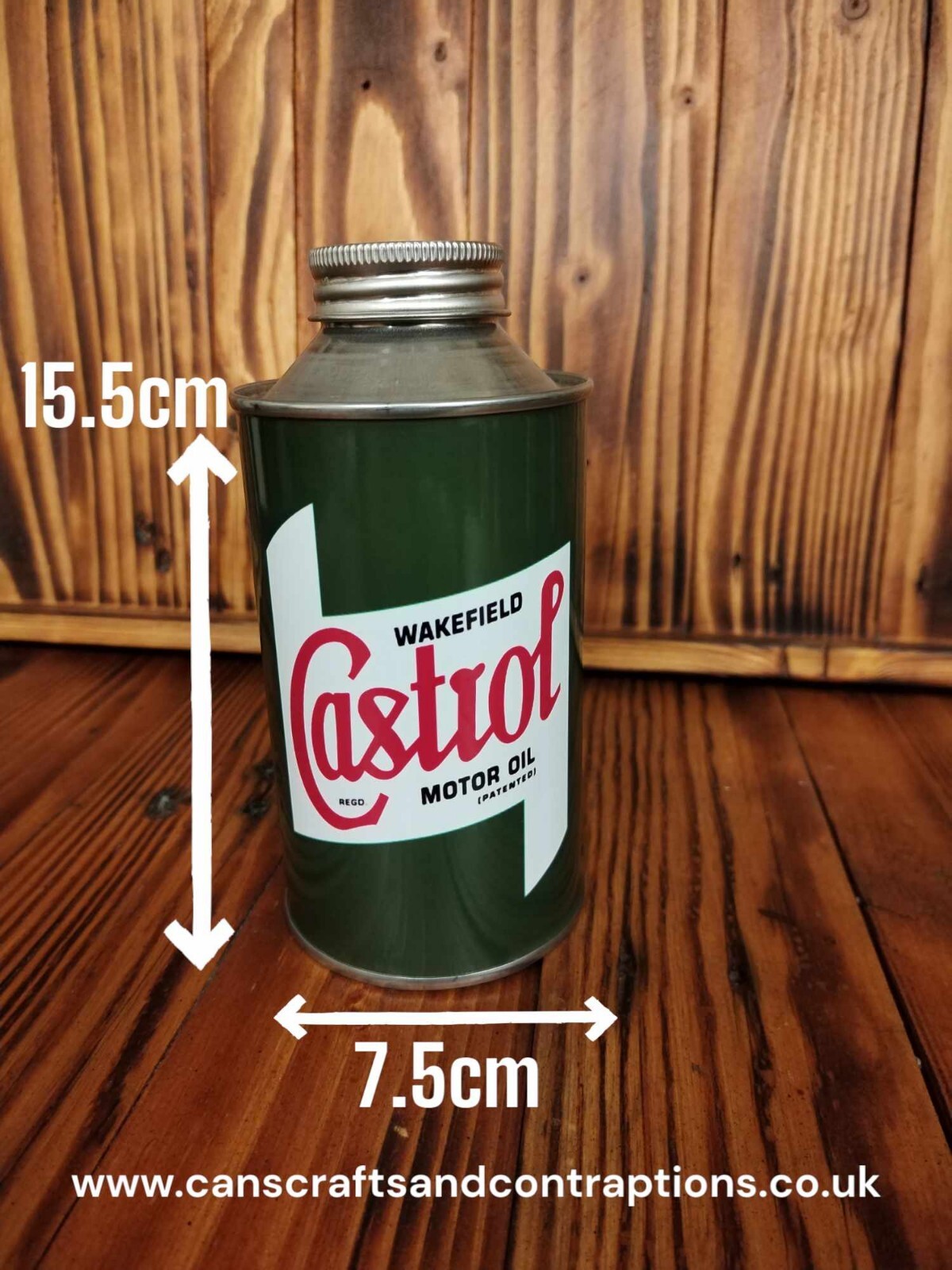 Vintage style 500ml round oil can/tin Castrol Esso Gulf STP Lambretta ...
