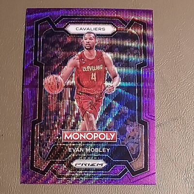 🔥2023-24 Prizm Monopoly Basketball - Evan Mobley Purple🔥 FRESH PULL | eBay
