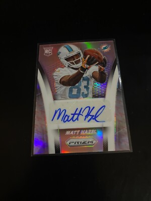 Matt Hazel 2014 Panini Prizm Pink Prizm Auto /100 RC Dolphins | eBay
