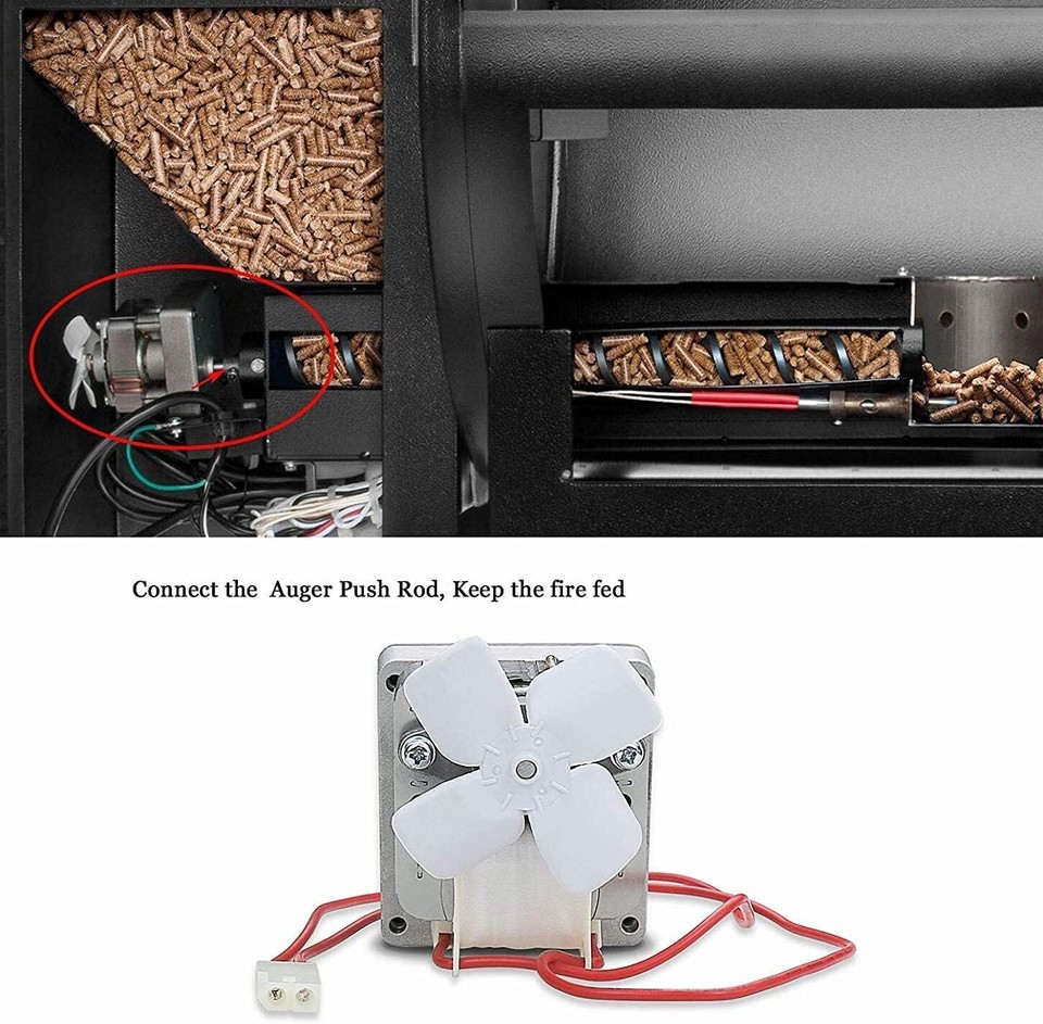 Fire Burn Pot and Hot Rod Ignitor Kit, Induction Fan, Auger Motor for ...