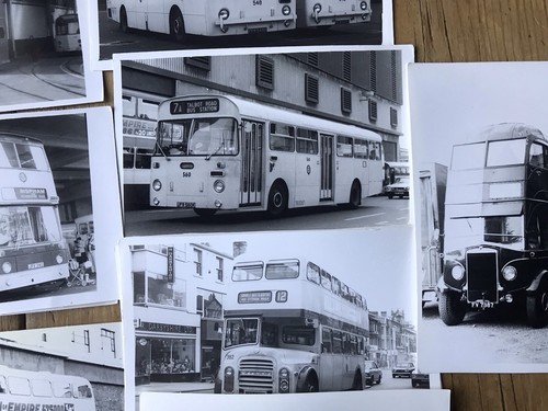 Box Of 31 Bus Photographs & Postcards BLACKPOOL TRANSPORT Vintage ...