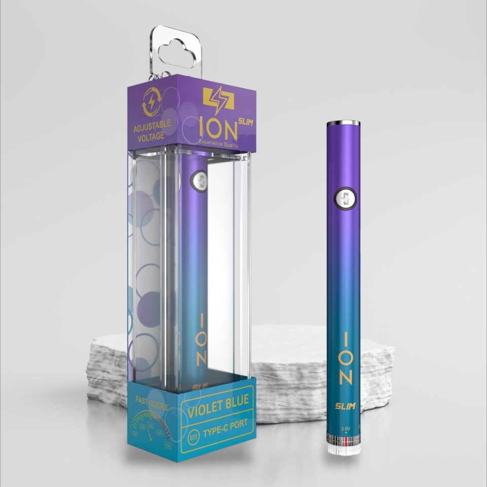 ION Slim - 510 Flash Light Battery - Auto Draw - Premium Quality - 10 ...
