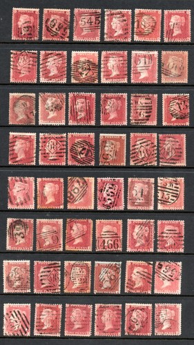 GB Queen Victoria 1d Red Star Stamps. Nice Lot. | eBay UK