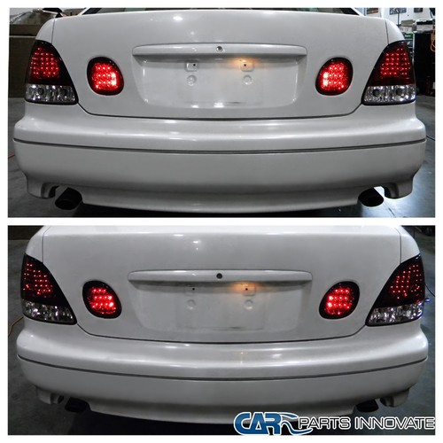 Fits 98-05 Lexus GS300 400 430 Rear Red Clear LED Tail Lights+Trunk ...
