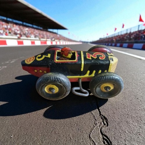 Vintage Marx Tin Wind Up Racer #3 Works Lintho Windup | eBay