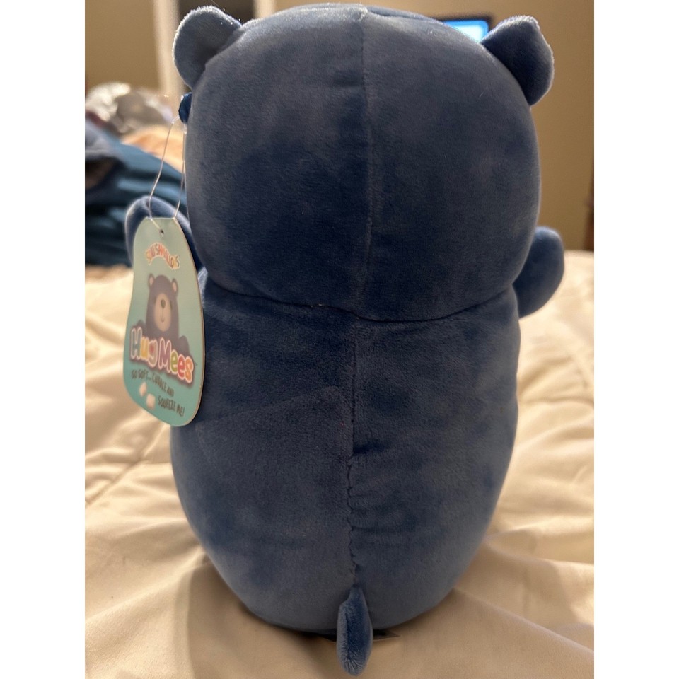 Squishmallows Hug Mees Blue Bear Plush Toy Ages 0+ Soft Cuddle Squeeze ...