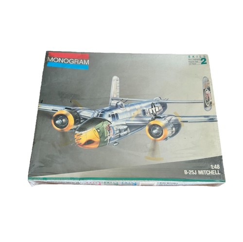 NIB Monogram 5507 North America Airplane B-25J Mitchell Model Kit ...