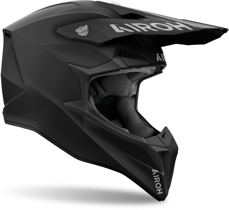 CASCO HELMET MOTO CROSS ENDURO AIROH WRAAAP COLOR 22.06 BLACK MATT TG ...