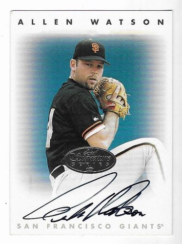 Allen Watson 1996 LEAF MLB SIGNATURE SERIES AUTOGRAPH CARD Giants AUTO ...
