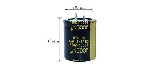 1pcs 200v 1000uf Aluminum electrolytic capacitor Power adapter ...