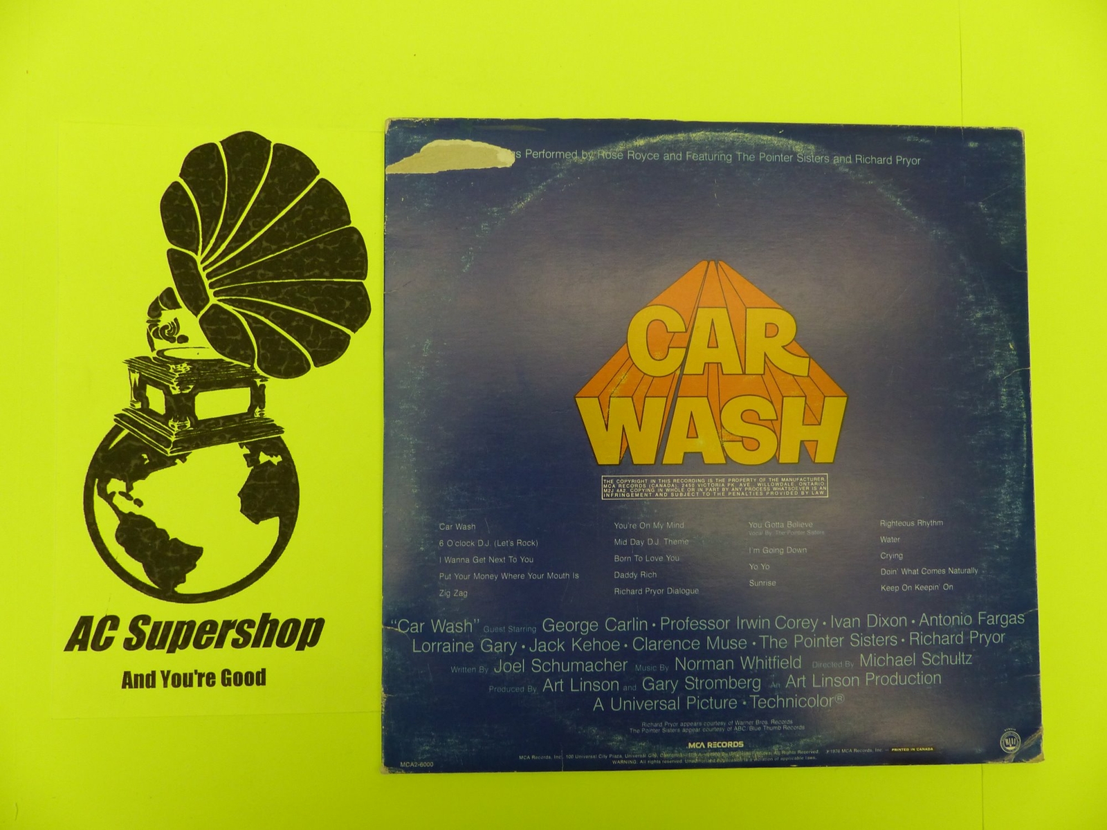 Car Wash soundtrack - 2 LP - LP Record Vinyl Album 12" | eBay