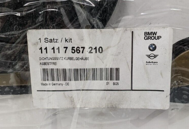 Genuine BMW OEM 11117567210 Gasket Set Engine Block Asbesto for sale ...