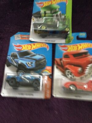Bundle Of 3 Hot Wheels Asso. Diecast 1/64 New In Package Factory Sealed ...