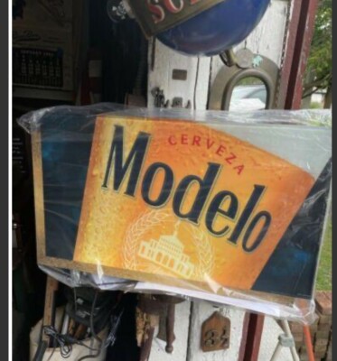 MODELO BEER CERVEZA MOTION LED BEER SIGN NEW BOX BAR DISPLAY LIGHT RARE ...