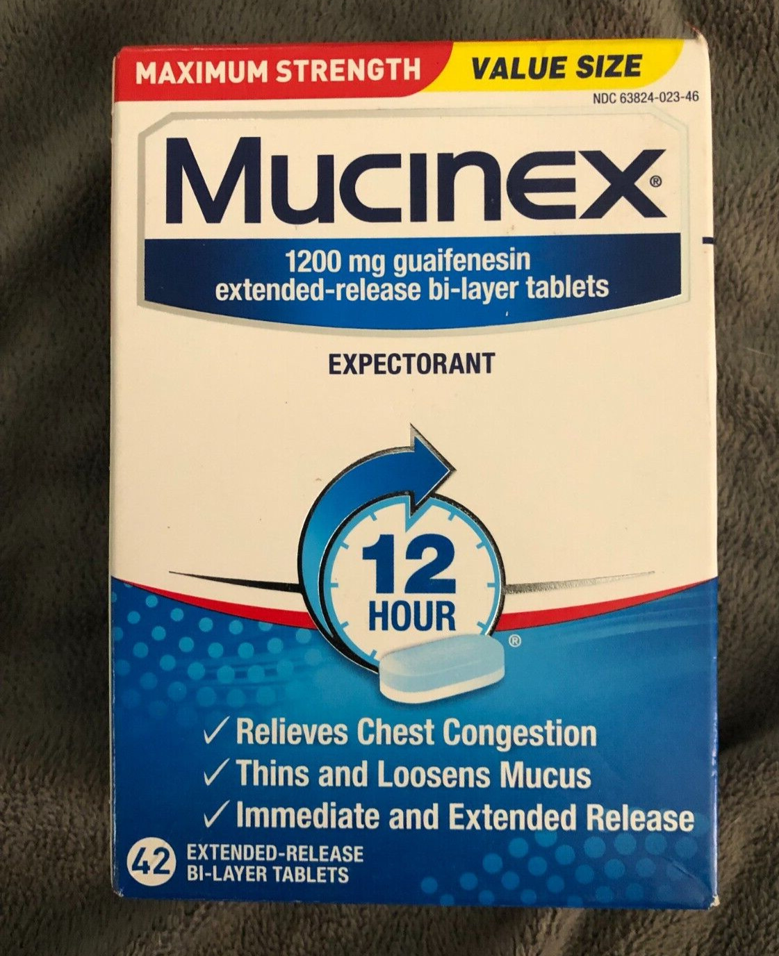 New Mucinex Maximum Strength 1200mg 12 Hour | Grelly USA