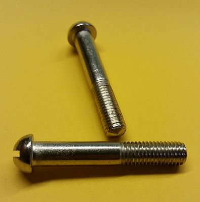 2 Stk. Schrauben M10x60 Halbrundkopf DIN 86 alte Norm Rundkopf mit ...