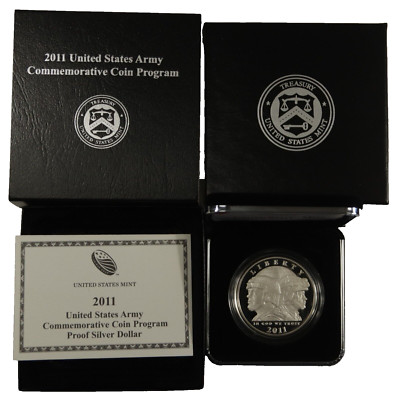 2011 United States Army Commemorative Proof Silver Dollar OGP | eBay