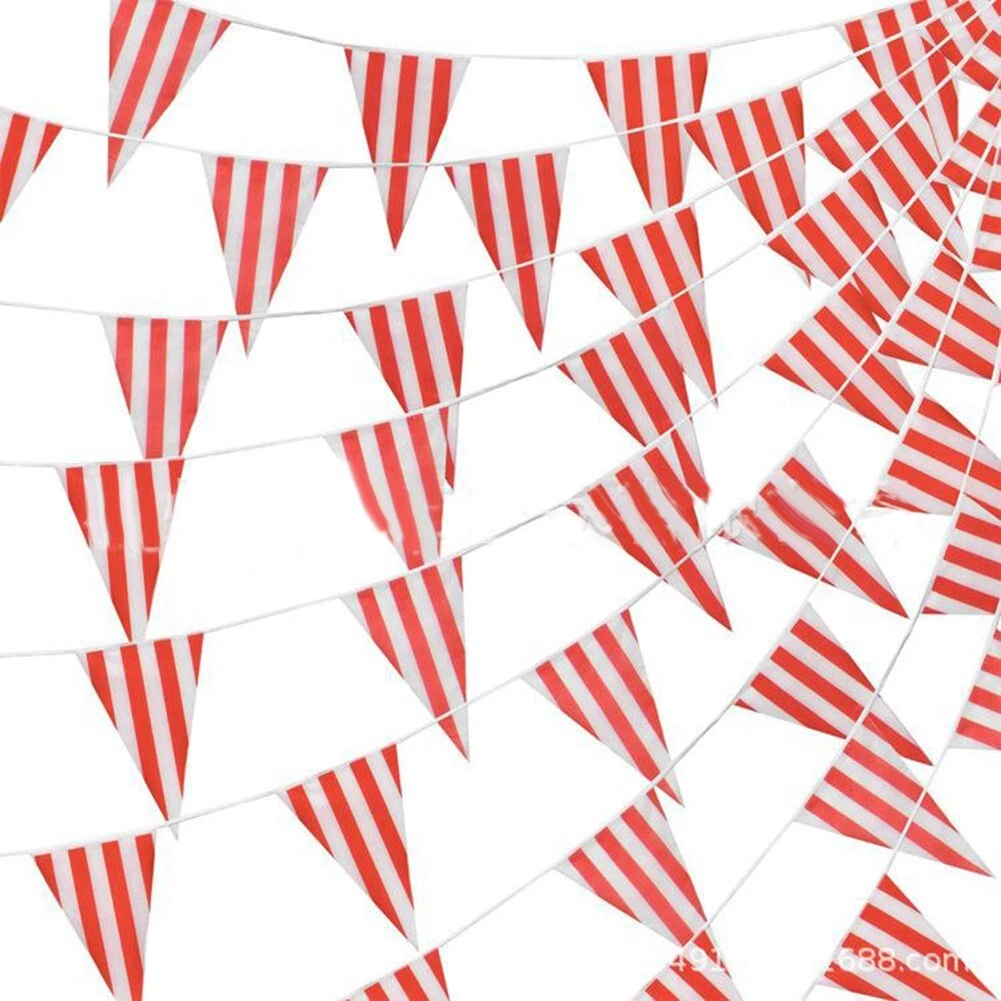 Red And White Circus Stripes